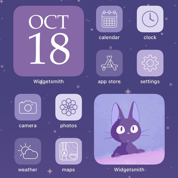 Lavender Ios App Icon Pack | 300 Unique Icons in 4 Colors Each + 20 ...
