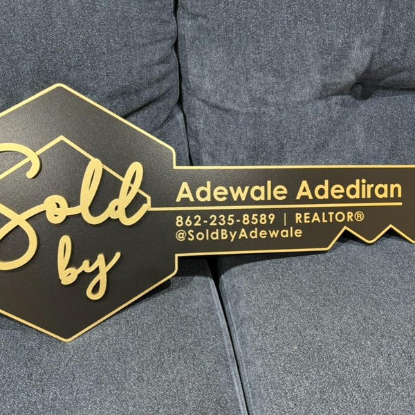 Closed Sign, Sold Wooden, Closing Gift Real Estate Agent Broker ...