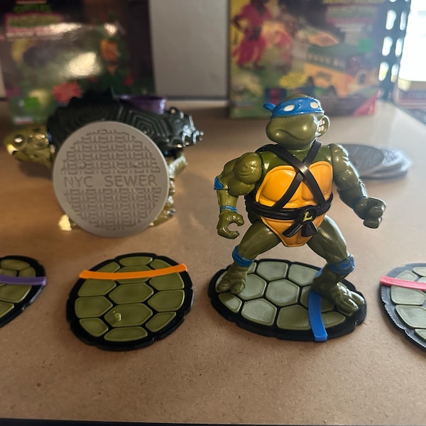 Action Figure Stands for Vintage Teenage Mutant Ninja Turtles - Etsy