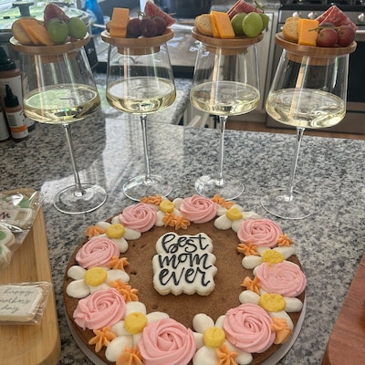 Appetizer Wine Glass Topper-set of 4 Customized - Etsy