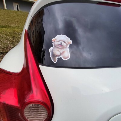 Cute Dog Car Decal Dog Sticker - Etsy