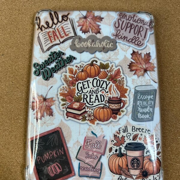DIGITAL | Printable Kindle Insert, Fall, Cozy, Autumn, Leaves - Etsy