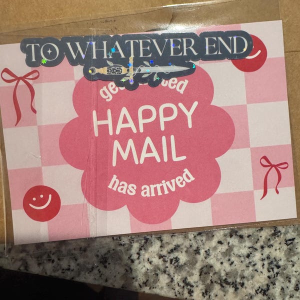 To Whatever End Sticker, TOG Inspired, Holographic Bookish Stickers - Etsy