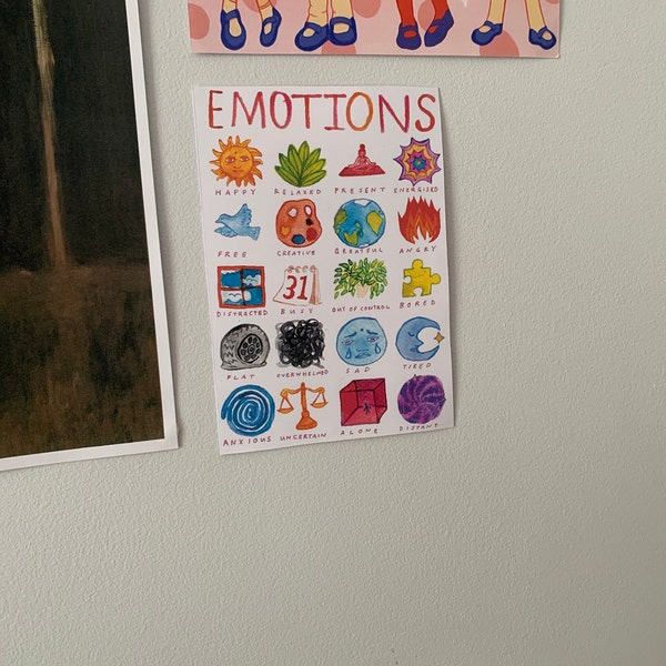 Emotions Chart - Etsy