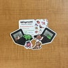 Date Night Clear Sticker Set of 2 / Snail and Frog Stickers / Cute ...