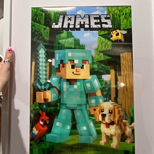 Custom Portrait Video Game Posters | Digital Item | Video Game Drawing ...