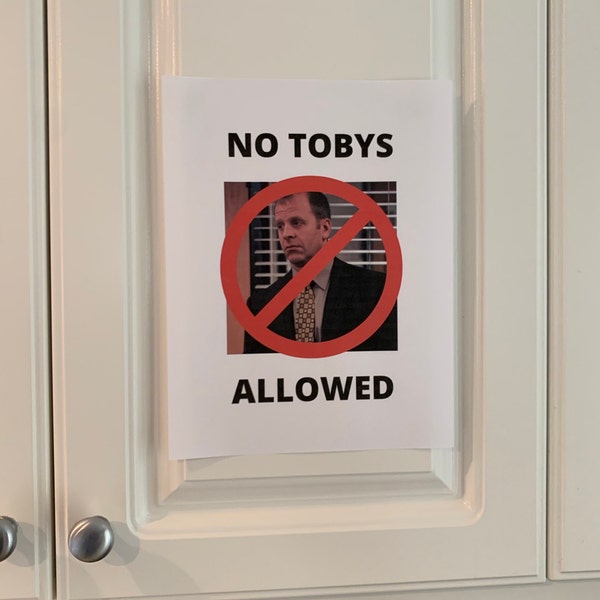 No Toby's Allowed Office Inspired Party Printable | the Office Party ...