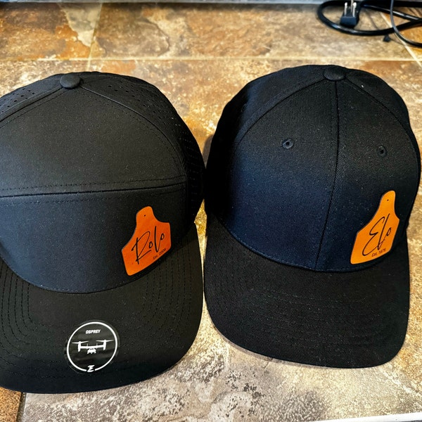 CUSTOM Osprey Logo Hat | Leather Patch Hat | Custom Leather Tags ...
