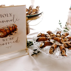 Holy Cannoli We're MARRIED, Editable Instant Download Digital Printable ...