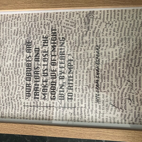 Shakespeare Quote, Book Page Print, Gift for Book Lover, Literary Gift ...