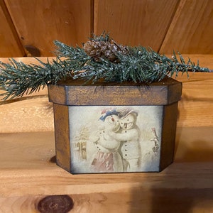 Primitive Hand Distressed Wool Box - Etsy