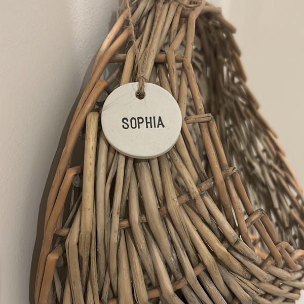 Clay Name Tags, Personalised Clay Tags, Place Names, Wedding Favours ...