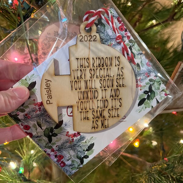 Kids Keepsake Christmas Ornament, Kids Height Ornament, Kids Christmas ...