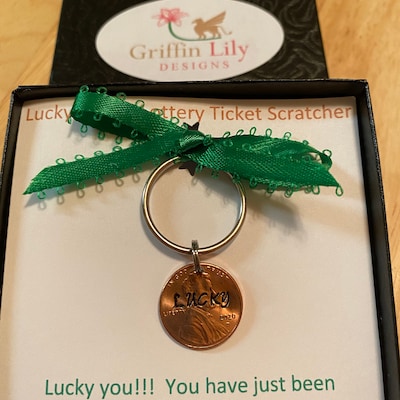 Lottery Ticket Scratcher Keychain Lucky Lottery Ticket Scratcher Lucky ...