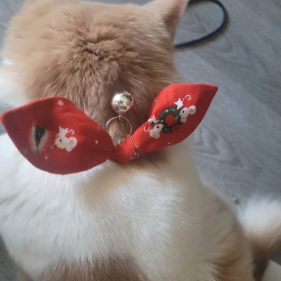 Periwinkle Gold Star Cat Collar With Bell moon - Etsy