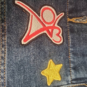 Three Cute Small Variegated Stars Machine Embroidered Patchs, Set of 3 ...