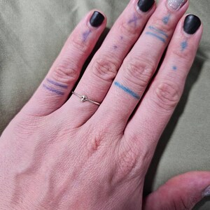 Curve Ring Minimalist Band Bump Ring Silver Curve Gold Curve Dainty - Etsy