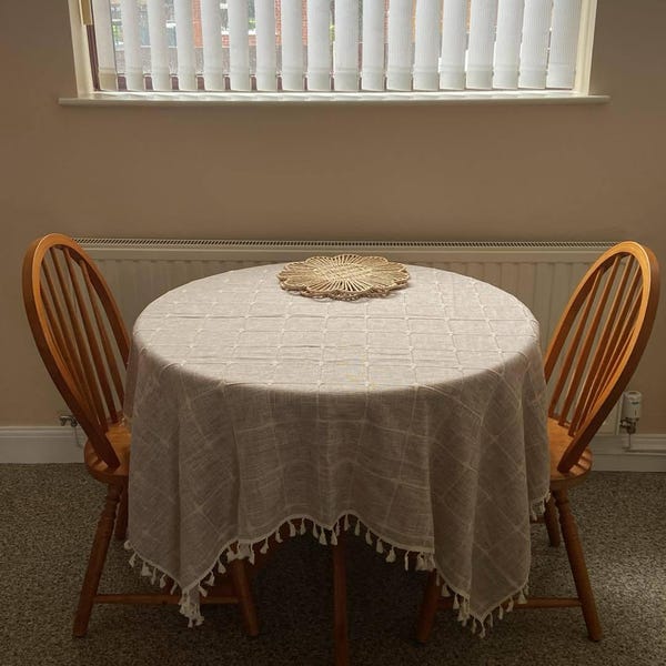 Cotton Tablecloth,embroidered Tablecloth,custom Tablecloth,rectangle ...