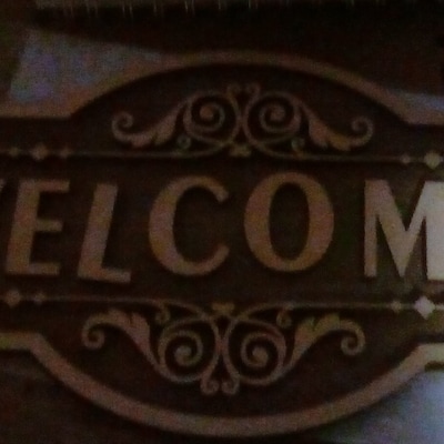 Welcome Sign, Door Hanger Laser Cut Svg Files, Vector Files for Wood ...