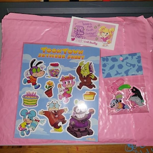 Toontown Die Cut Vinyl Sticker Sheet 6.5 X 5.5 10 Stickers Total - Etsy