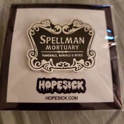 Spellman Mortuary Sign Enamel Pin - Etsy