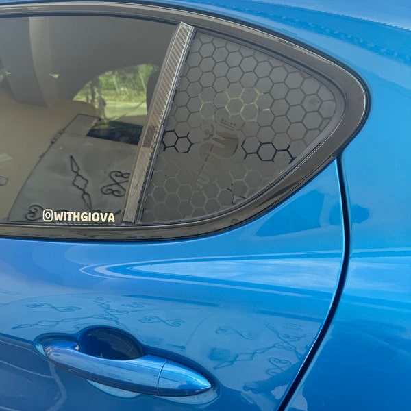 X2 Custom Quarter Window Decals Honeycomb Set for Both Sides! Custom ...