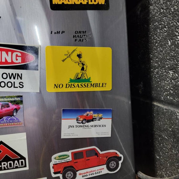 NO Disassemble Johnny 5 - 80’s Movie Gadsden Flag -vinyl Sticker ...