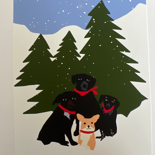 Thank You Cards Cute Pup Hand Made and Printed With Envelopes - Etsy