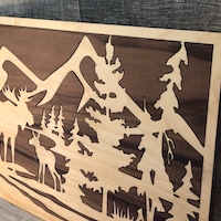 4 Wildlife Panels, DXF Stencil, Svg Cut File, Dxf Files for Plasma ...