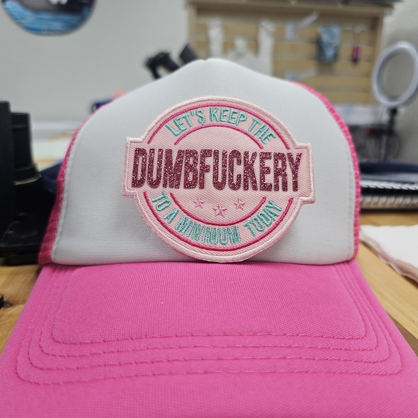 Trucker Hat Patches, Snarky Patch, Dumb Patch, Funny Patch, Glitter ...