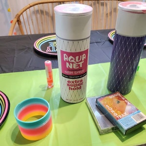 Aqua Net 80s PRINGLES Can Labels DIGITAL Printable Party - Etsy