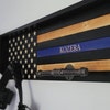 Police Gear Rack Thin Blue Line Gear Rack Police Officer Gift Police ...