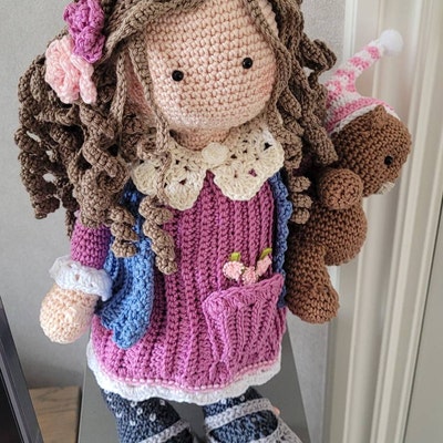 Alma Doll Amigurumi Crochet Pattern, Deer Included, PDF. / English and ...