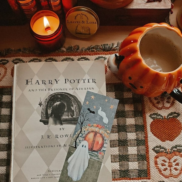 Cozy Fall Watercolor Printable Bookmarks, Autumn Bookmark Set of 4 ...