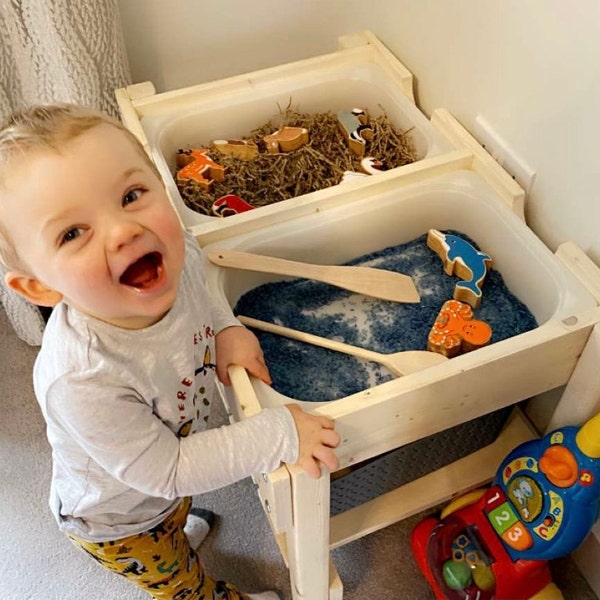 Wooden Sensory Stand | Sensory Table Sensory Bin Water Table Sand Table ...
