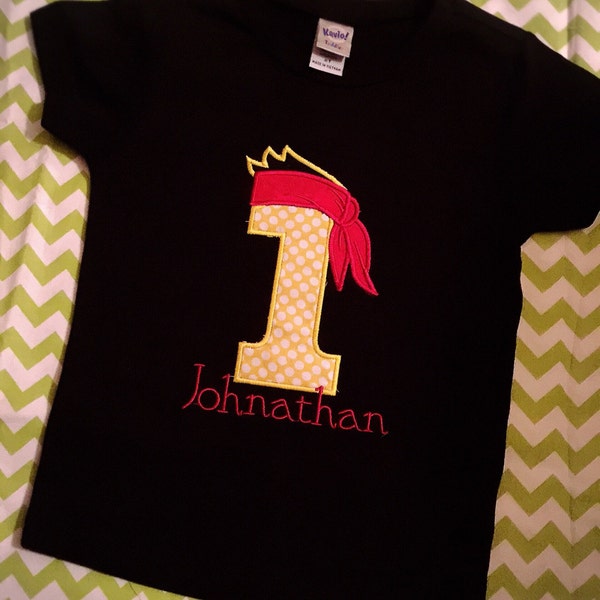 Pirate Birthday Numbers SET 1-9 Machine Embroidery Applique Designs for ...
