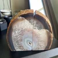 Geode Book End Natural Agate Bookend Pair 1 to 3 Lb Geode Bookend Home ...