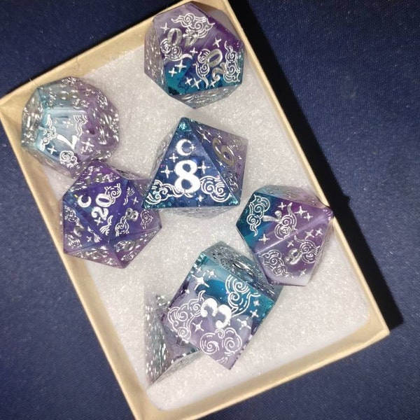 Shadowy Forest Dnd Dice Set, Polyhedral Dice, D&D Dice, Dungeons and ...