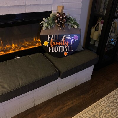 Fall Front Door Decor Fall Door Hanger Fall Family Football Fall Door ...