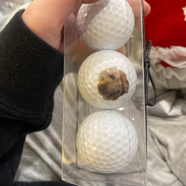 Custom Golf Balls, Dog Face Golf Balls, Personalized Golf Ball, Dad ...
