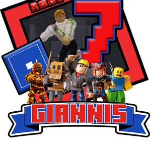 Personalised Roblox Cake Topper With Any Name, Age and Your Photo ...