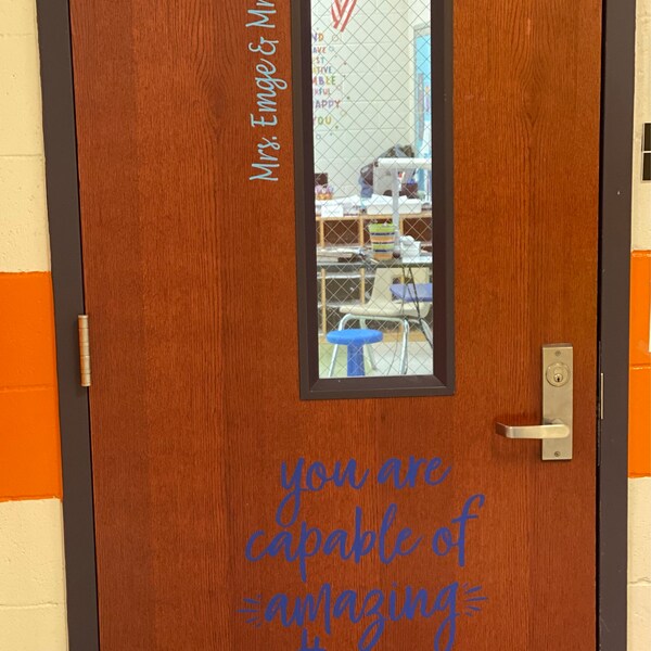 You Are Capable of Amazing Things Decal School Wall Decal, Classroom ...