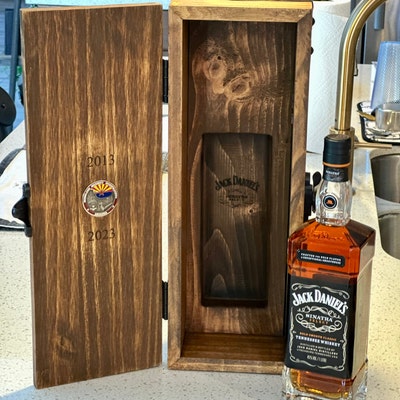 Lock Box Bourbon/whiskey Gift Box With Keypad Lock - Etsy