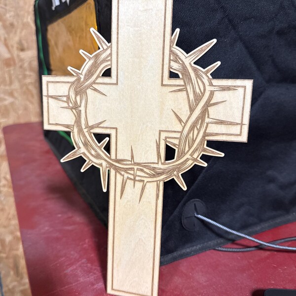 Cross Thorn Crown Svg Laser Cut Files Christian Sign Jesus Svg ...