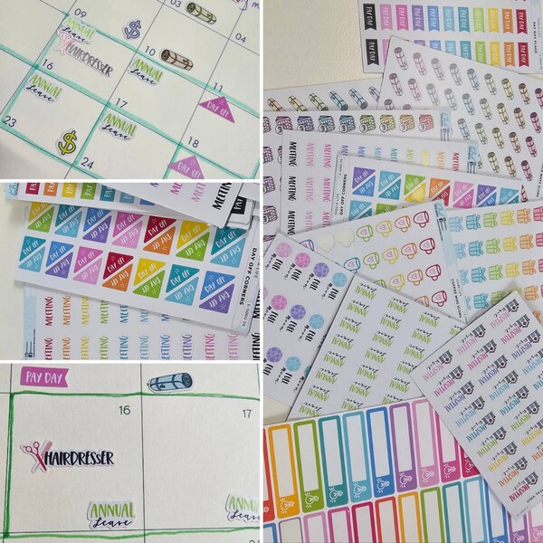Day off Planner Stickers, Three Sizes Including Tiny, Removable - Etsy