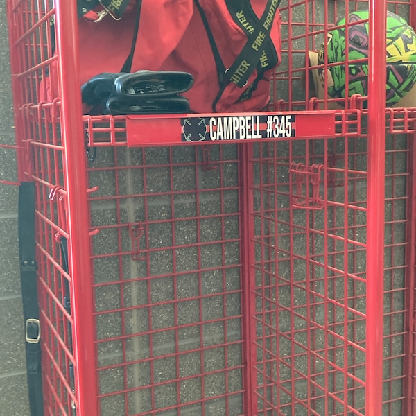 Firefighter Locker Tag - Etsy