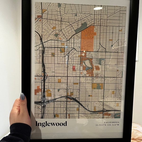 Tijuana Map Print, Street Names Tijuana Print, Printable Map of Tijuana ...