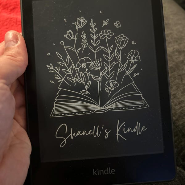 YOUR NAME Personalized Kindle Lock Screen, Book of Flowers Wallpaper ...