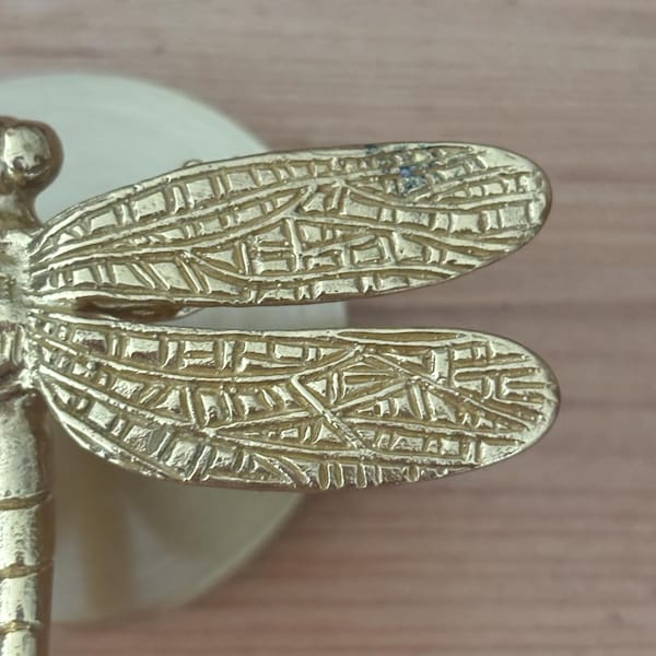 Solid Brass Drawer Knobs Pulls Butterfly Dresser Knobs Kitchen Cabinet Pulls Handle Door Knob ...