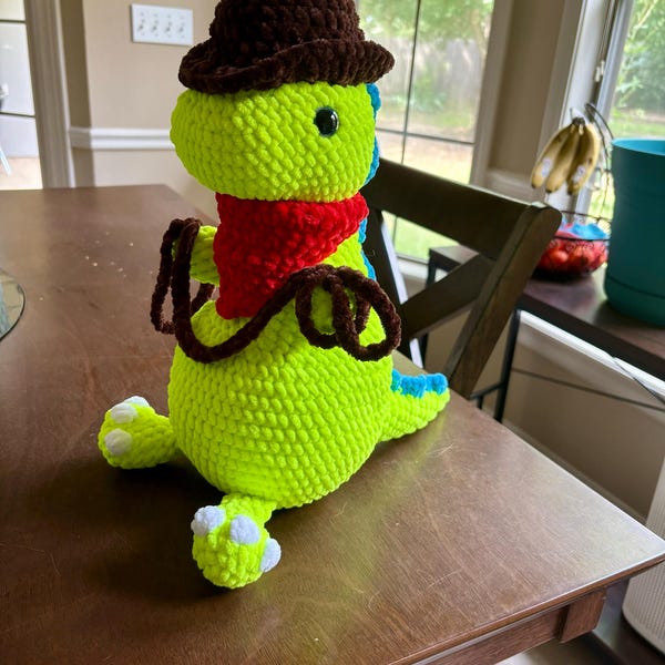 Cowboy Rex Pattern PDF Digital Download Amigurumi Stuffed Animal ...